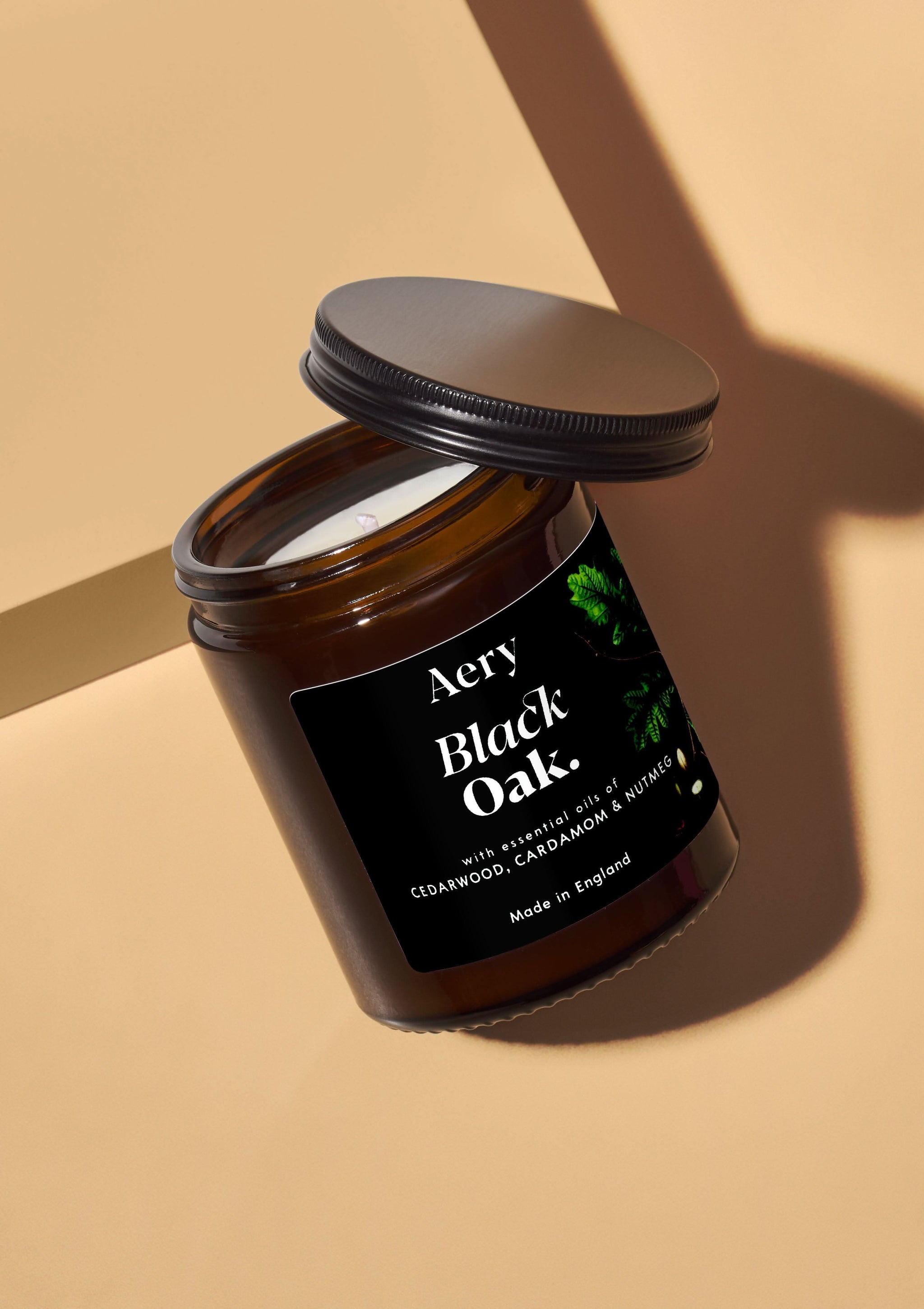 Black Oak Scented Jar Candle | Aery Living | Aery Living
